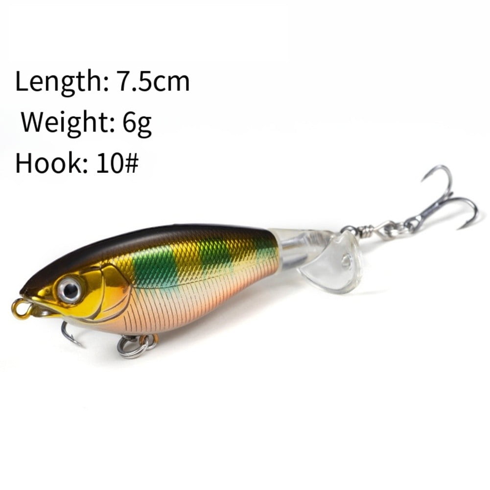 Sinking Minnow Wobbler Fishing Lure with 3D Eyes for Trout & Bass ...