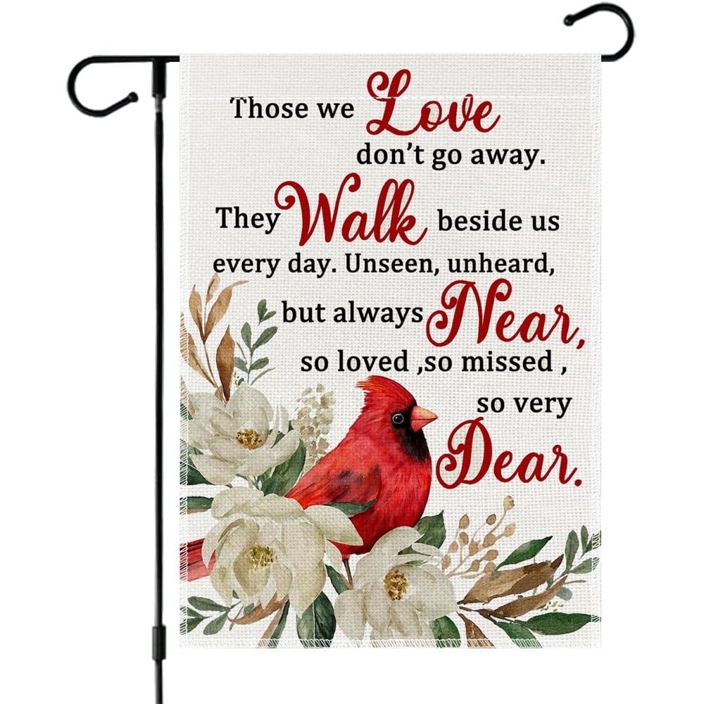 Sinkoo Cardinal Birds Spring Garden Flags 12x18 Inch Double Sided for ...