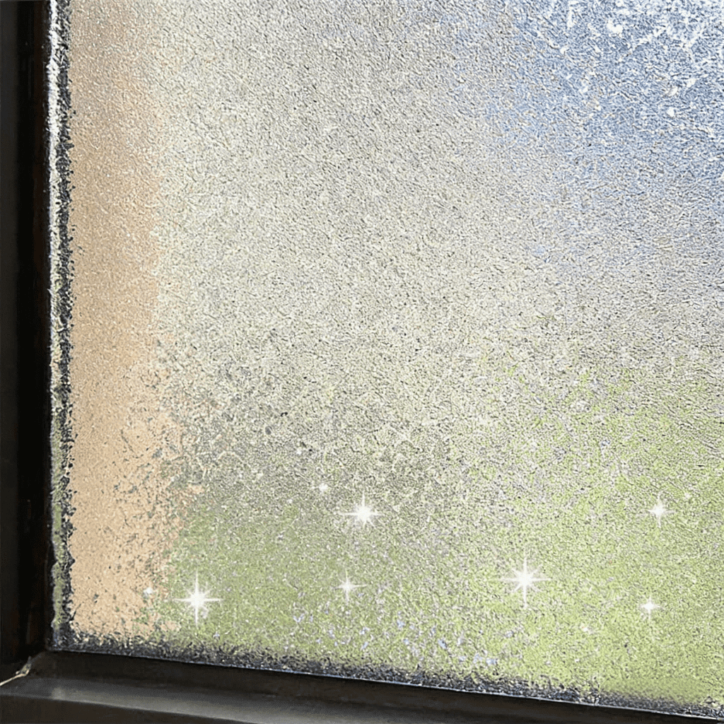 Sinkoo Decorative Window Privacy Film, Diamond Design Static Cling for ...