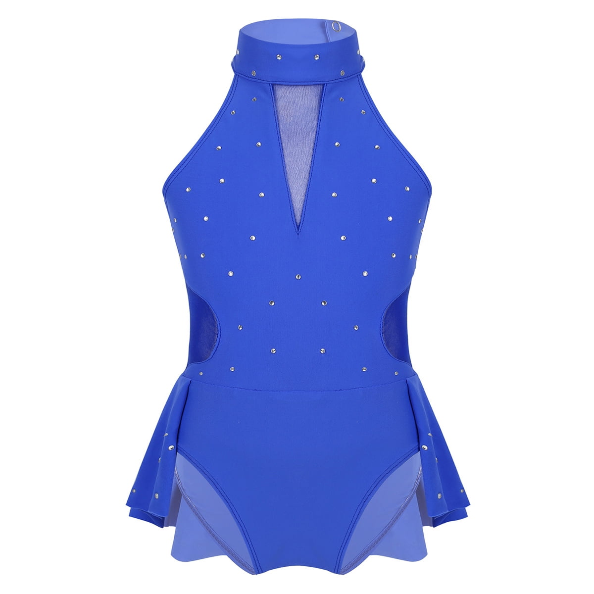 Sinleey Junior Kids Girls Sparkle High Turtle Neck Ballet Ice Skating ...