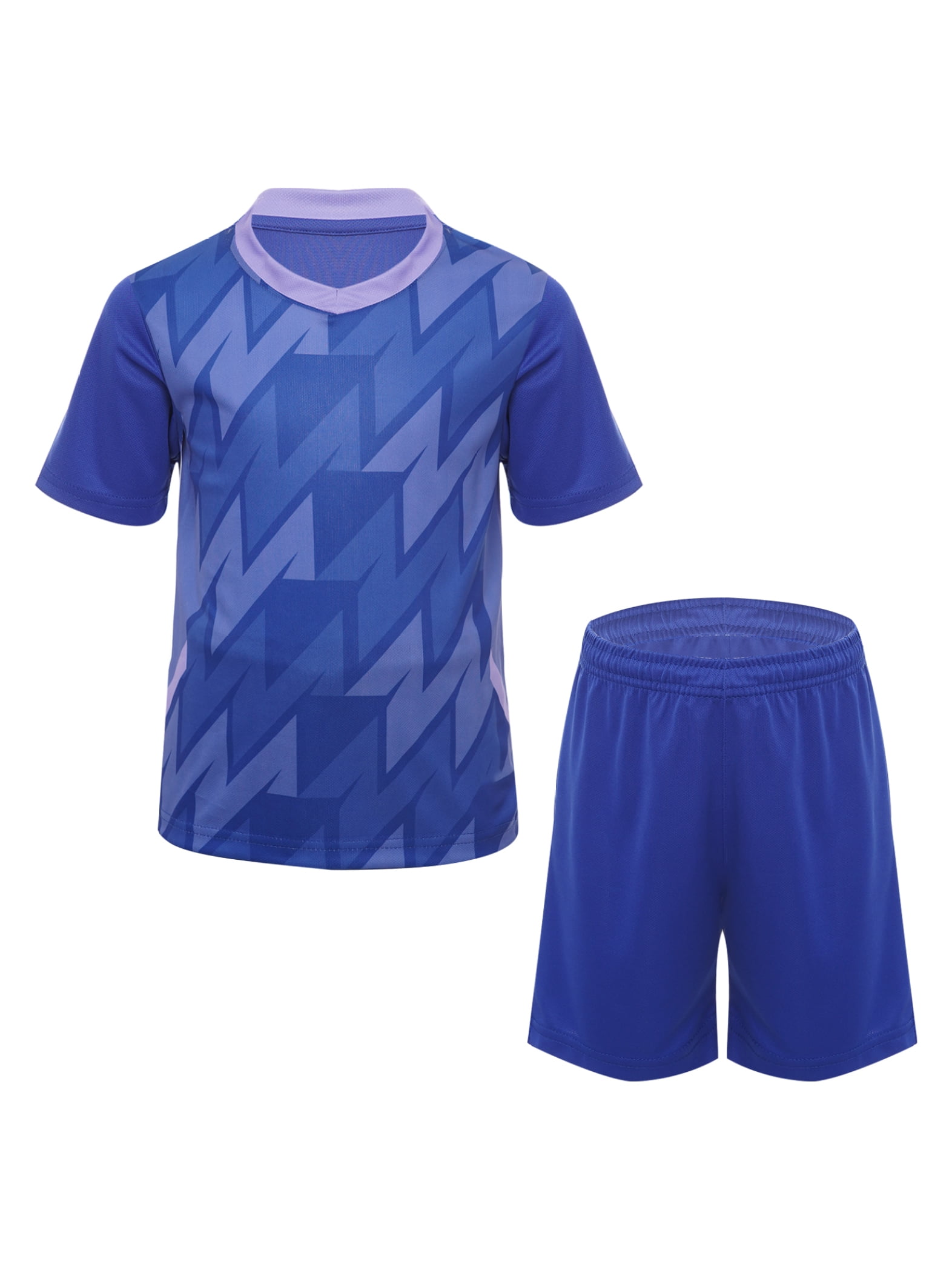 Sinleey Kids Boys Football Training Uniform Soccer Jersey Short Sleeve ...