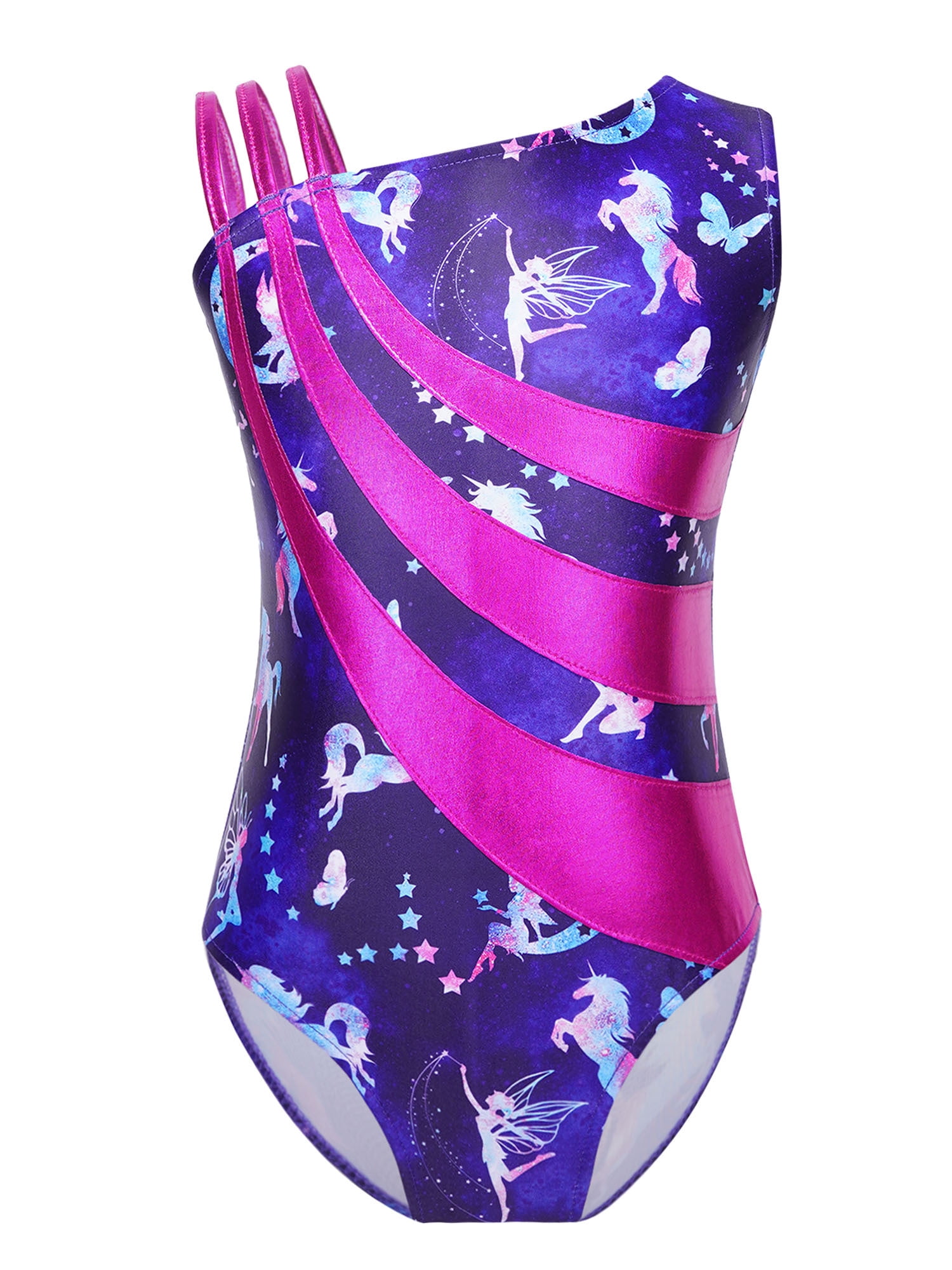 Sinleey Kids Girls Gymnastics Leotard Ballet Dance Strechy Unitard ...