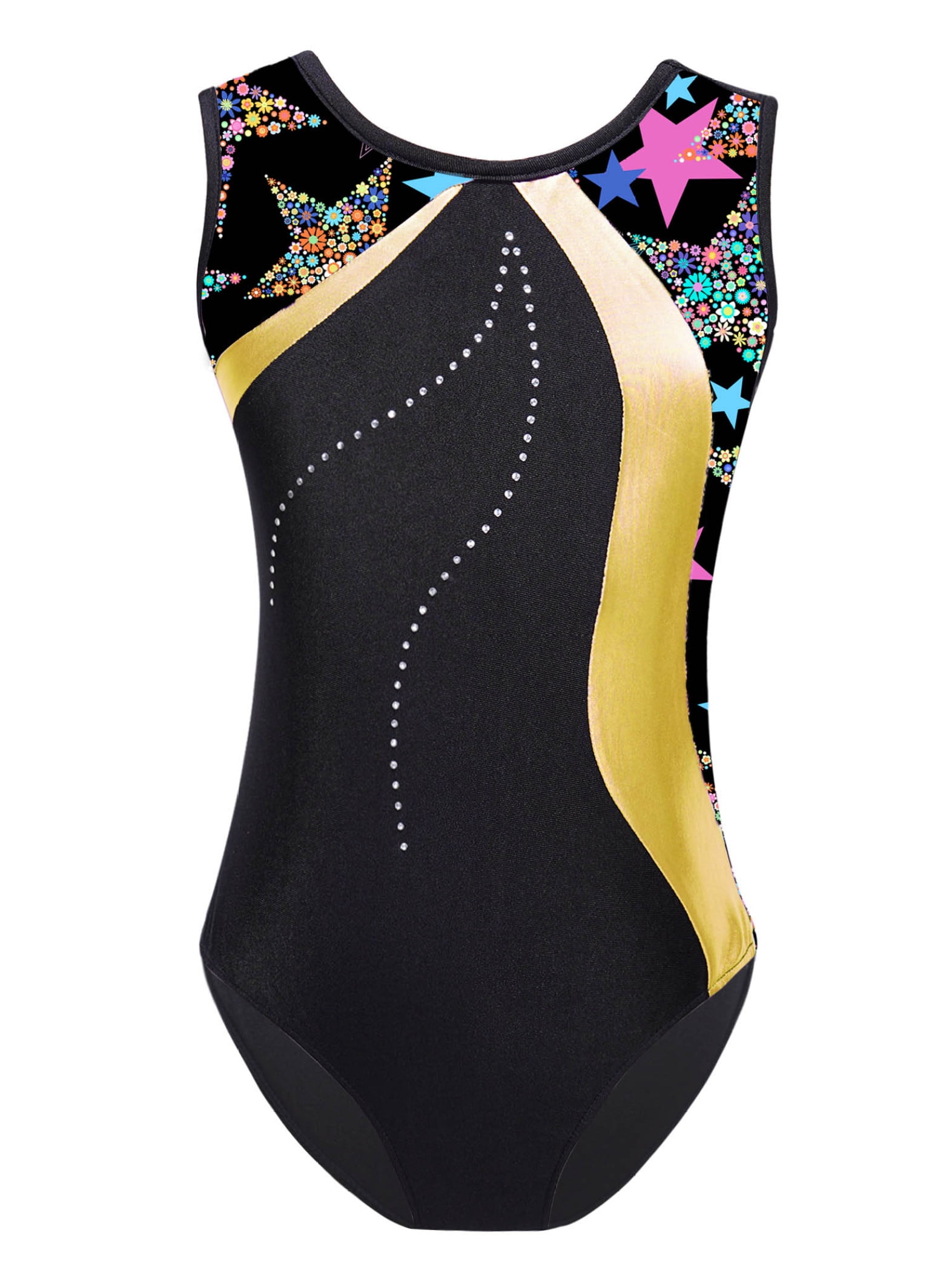 Sinleey Kids Gymnastics Leotard Athletic Tank Top Leotard for Girls One ...