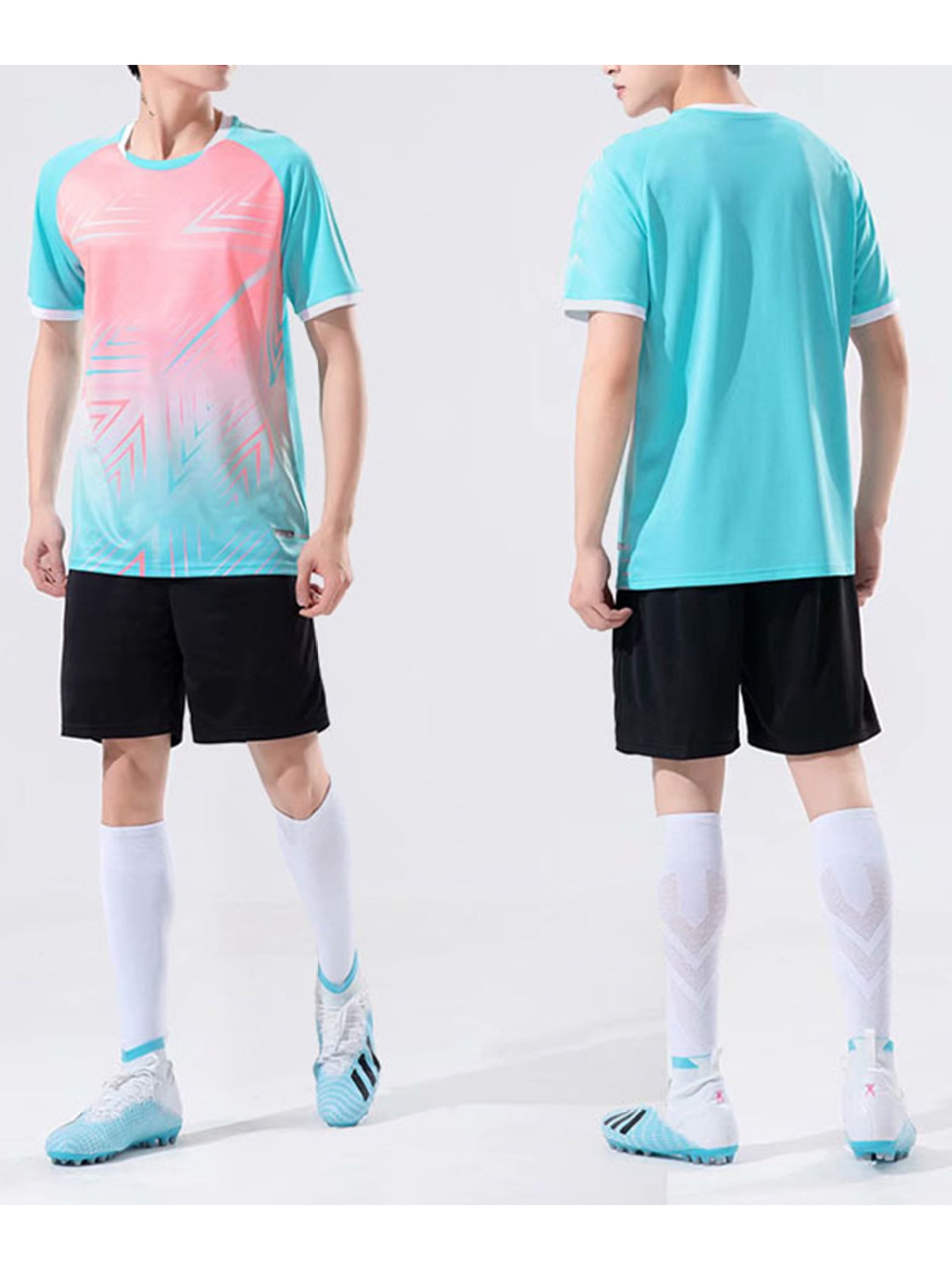 Sinleey Mens Soccer Jersey Training Uniform Teamwear Mesh Sport Shirts ...