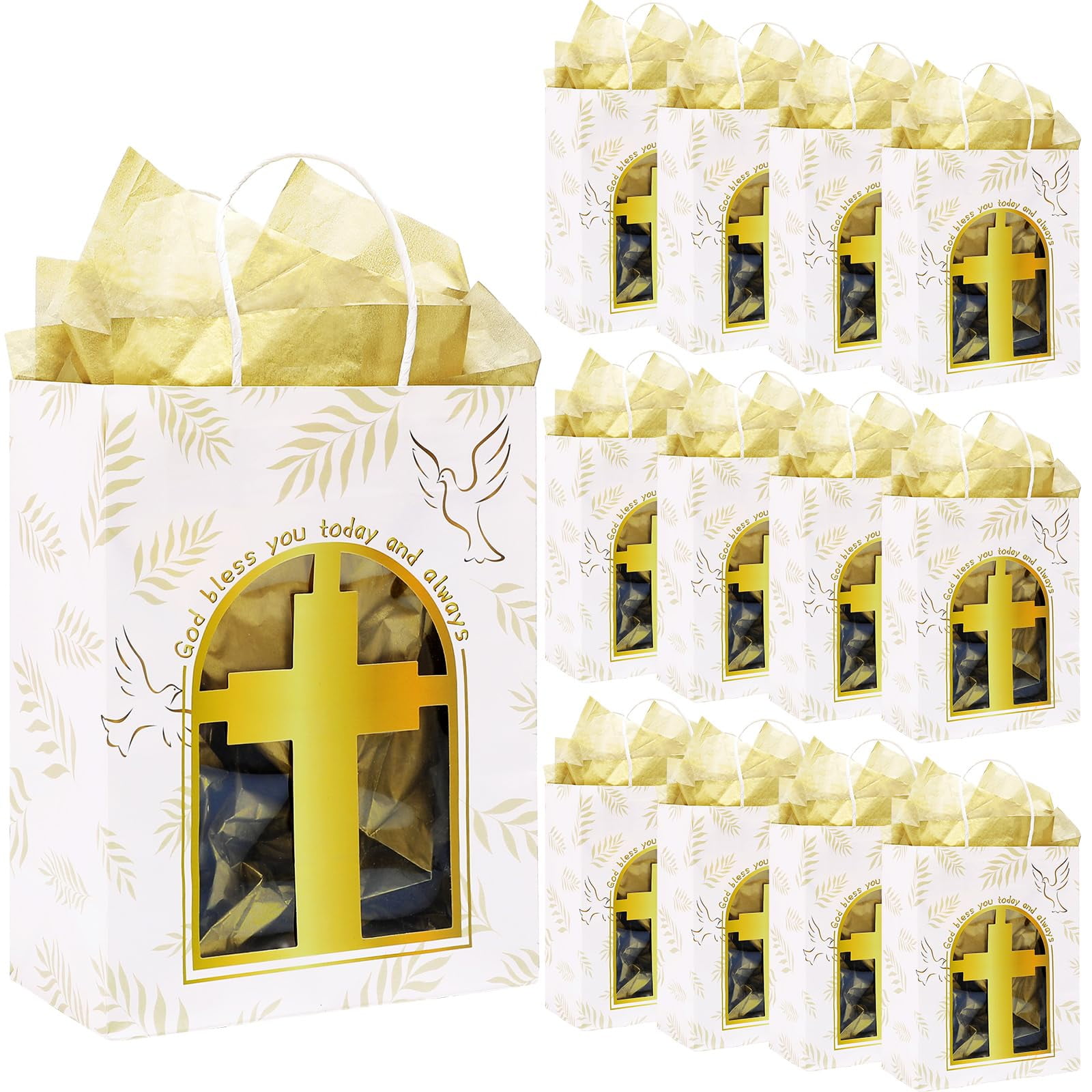 Sinload 16 Pcs First Communion Gift AIS1 Bags Religious Gift Bags Bulk ...