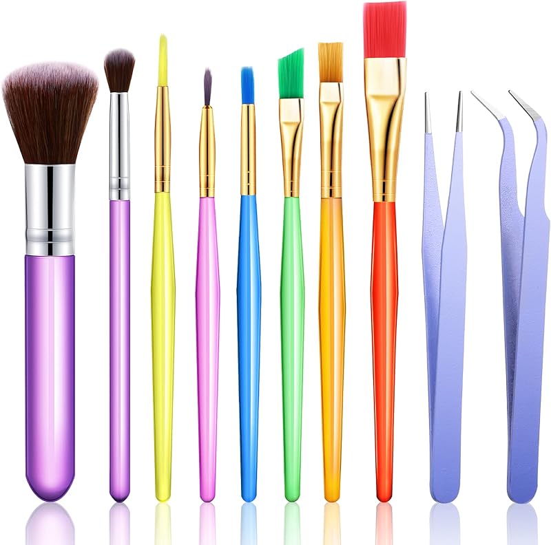 Sinmoe 10 Pieces Cake Candy Decorating Brushes Tools Cookie Decoration ...