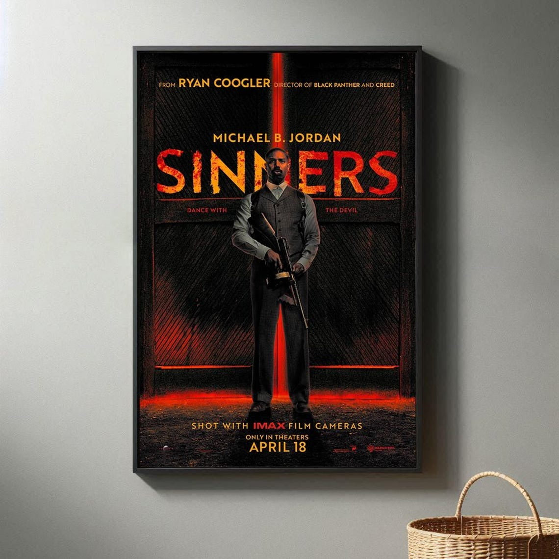 Sinners 2025 Movie Poster & Canvas, Dancing With Devil, Aesthetic Movie ...