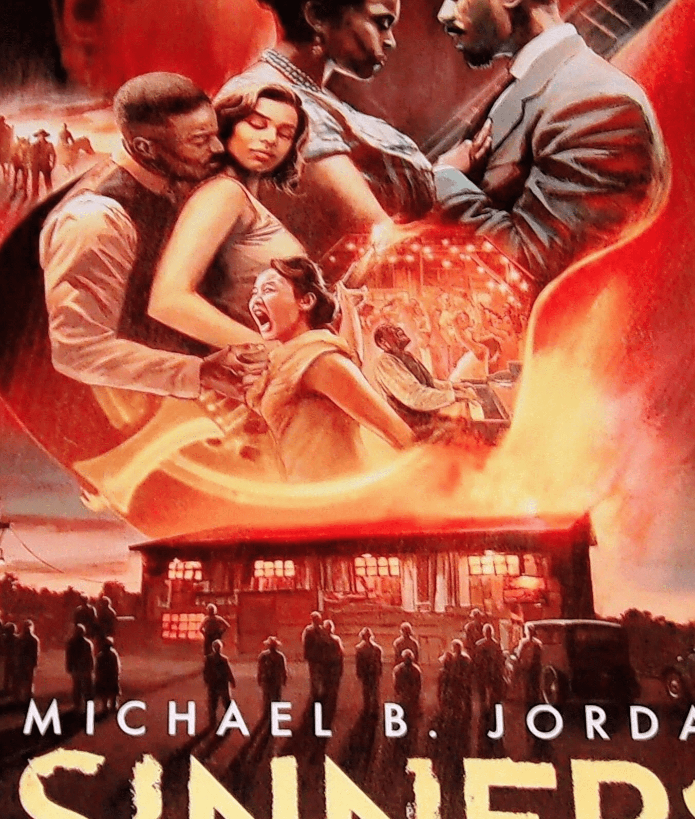 Sinners Horror 2025 Film Poster Ryan Coogler Michael B Jordan - Walmart.com