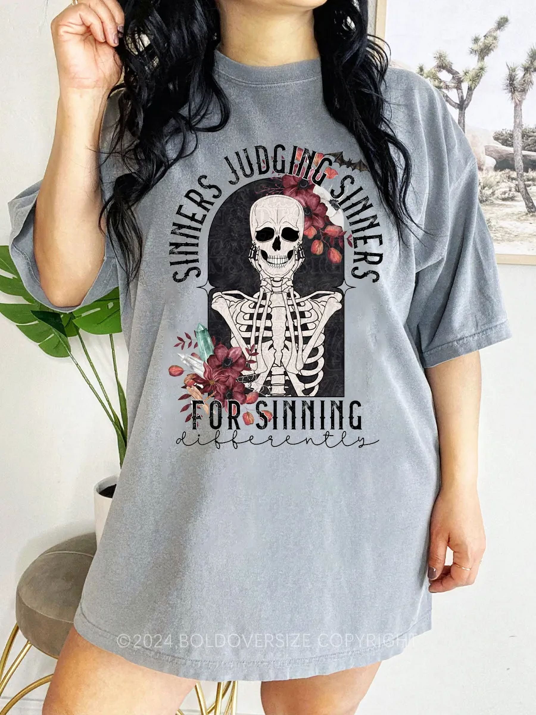 Sinners Judging Sinners Tee - Walmart.com