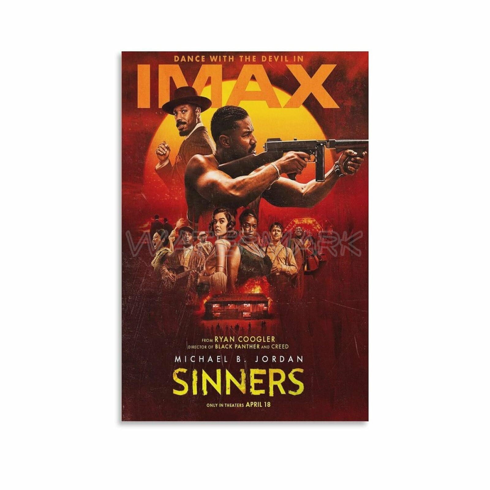 Sinners Movie Poster 2025 (4) Canvas Painting Wall Art - Walmart.com