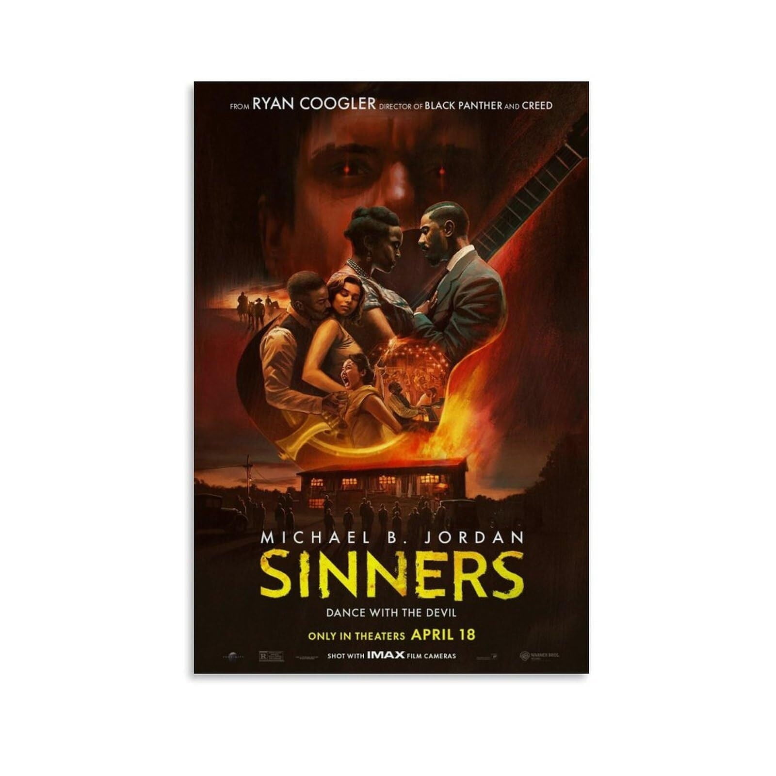 Sinners Movie Poster 5 Artworks Picture Print Poster Wall Art Painting Canvas Decor Home Posters ...