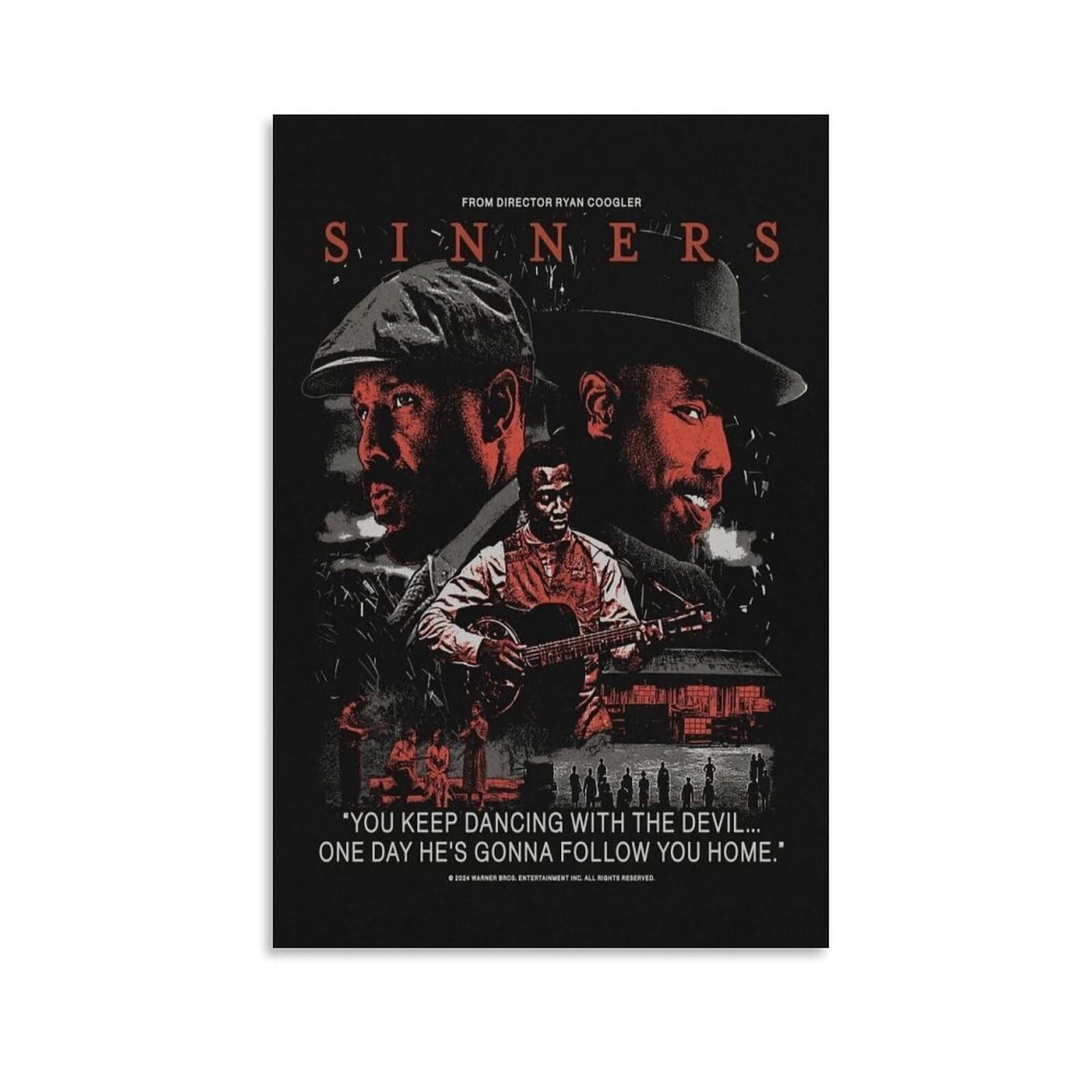 Sinners Movie Poster 6 Canvas Poster Wall Art Picture Prints Hanging ...