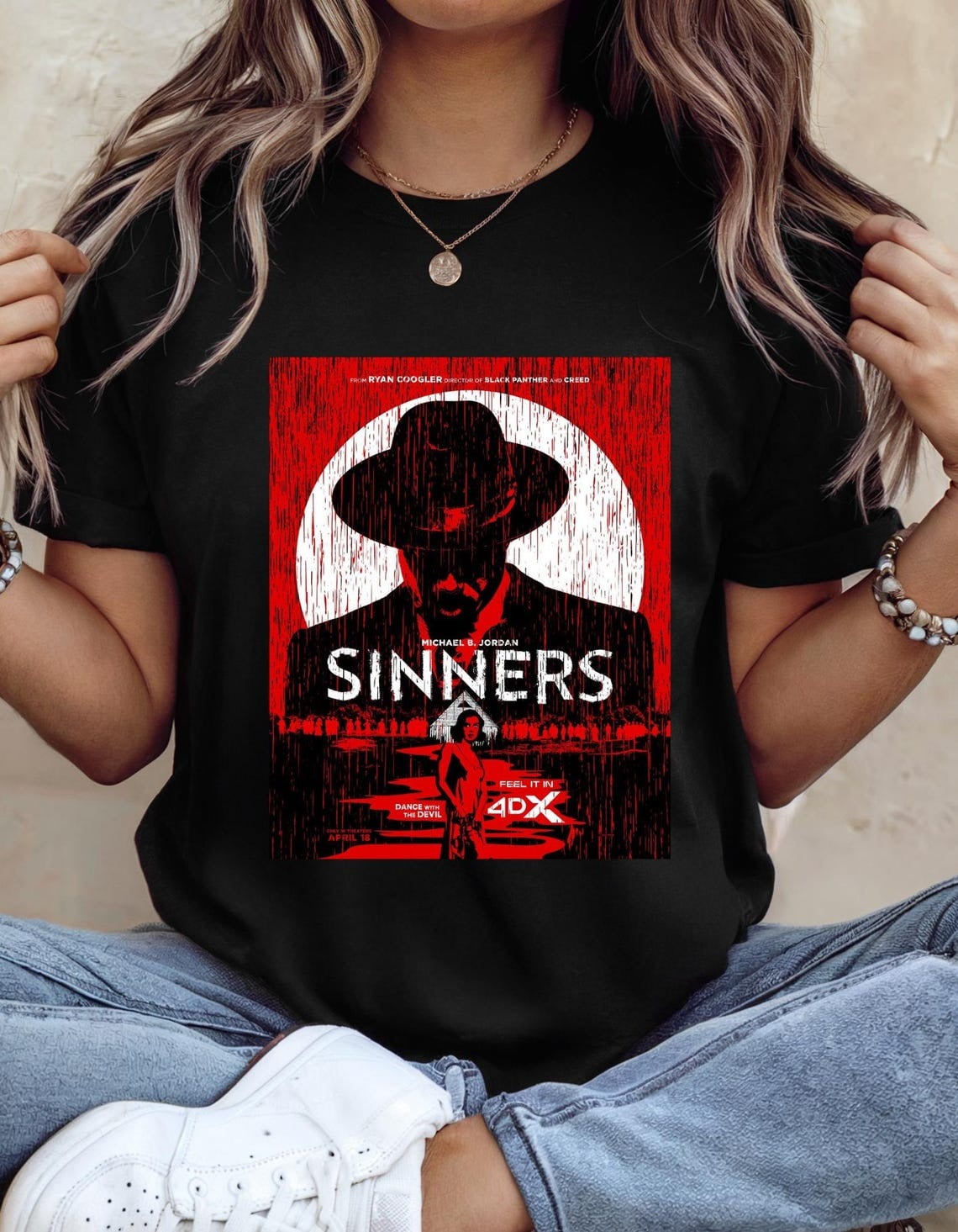 Sinners Movie Tshirt Sinners 2025 Michael B Jordan Shirt Hailee ...
