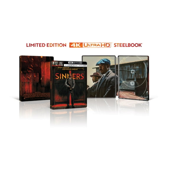 Sinners (Steelbook) (4K Ultra HD + Blu-ray + Digital Copy) Horror, Warner Bros. - Walmart.com