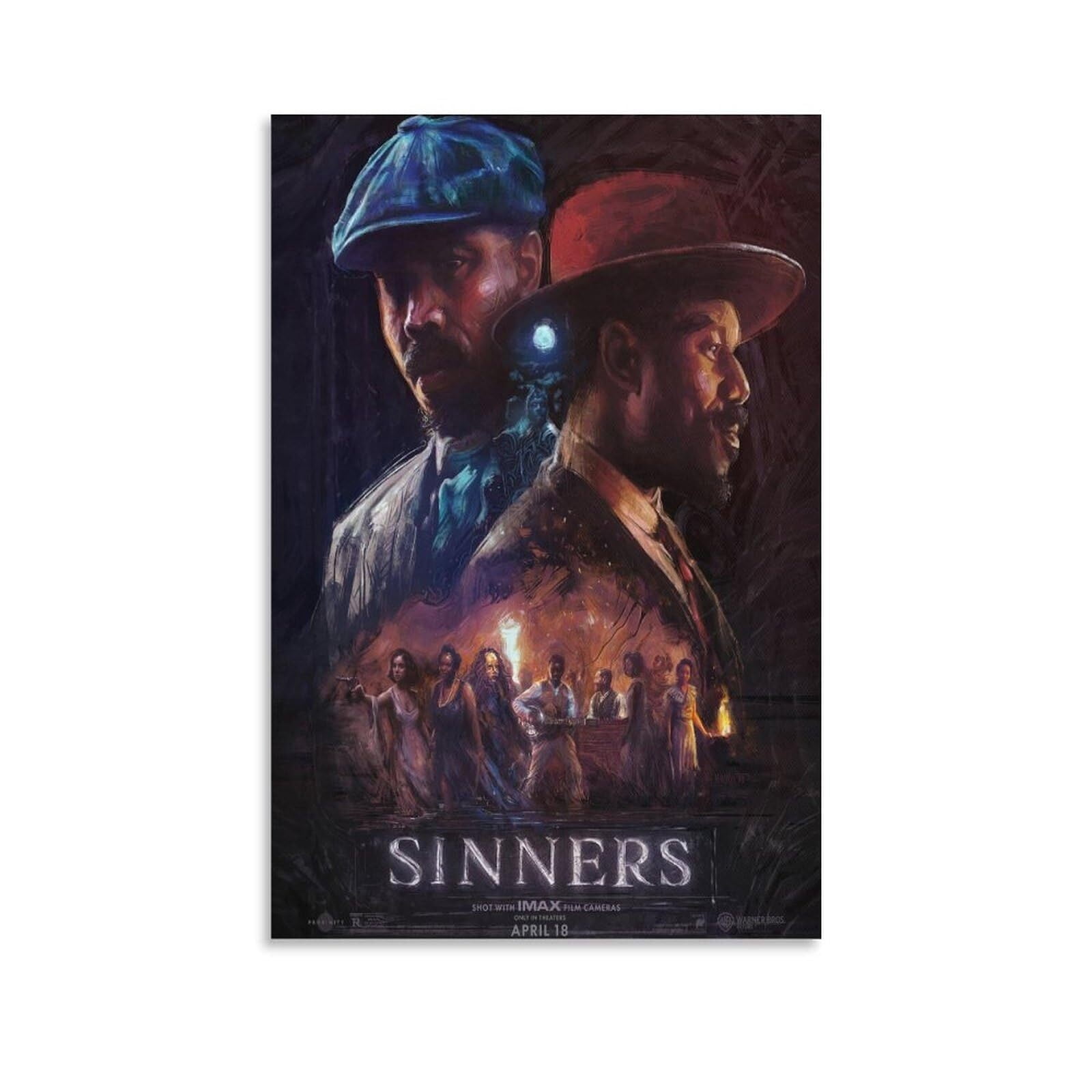 Sinners - Vintage Blockbuster Movie Poster 2025 New Movie Poster Canvas ...
