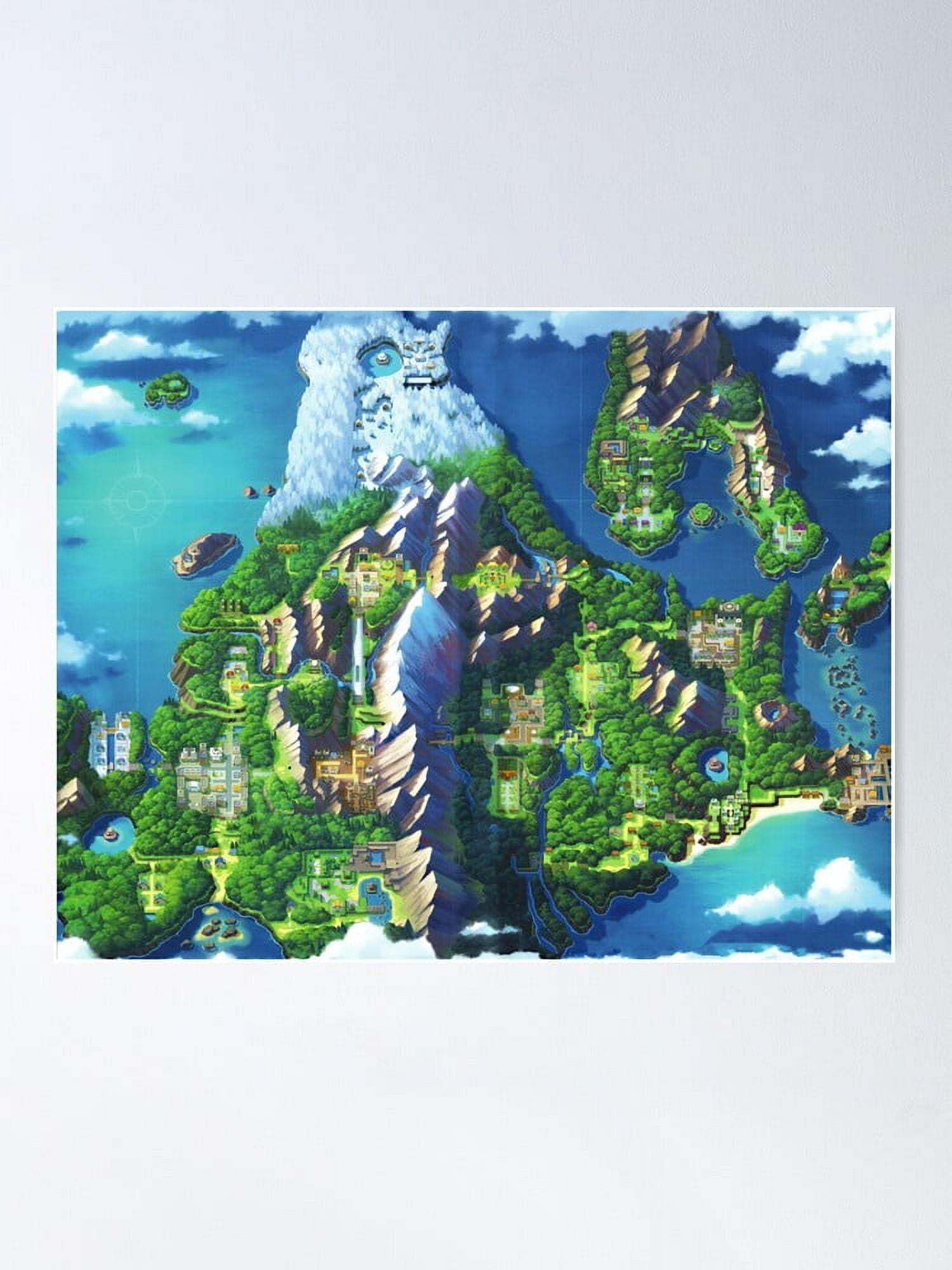 Sinnoh Map Poster - Walmart.com