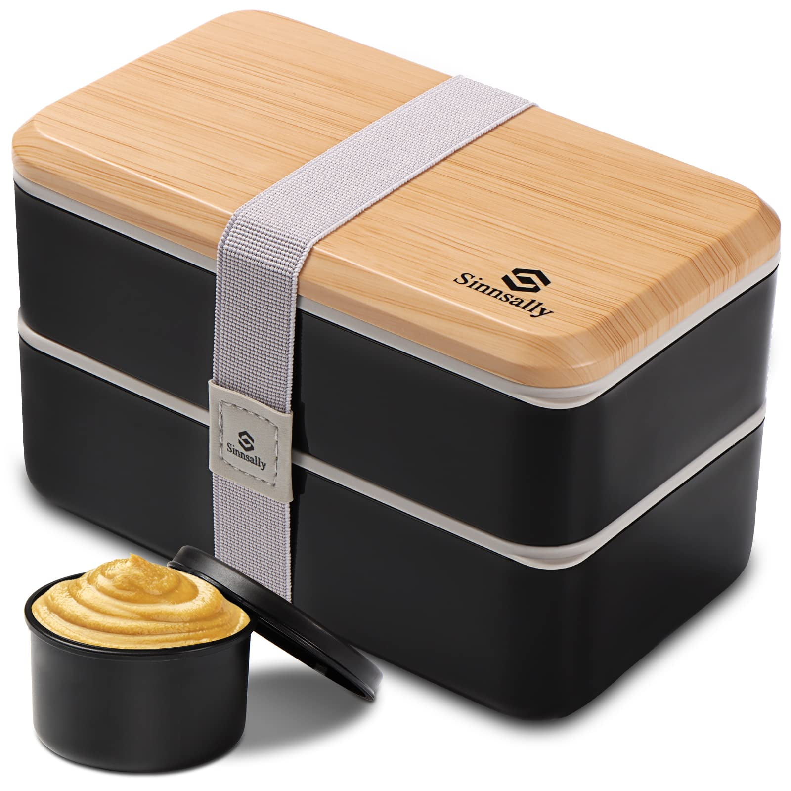 Sinnsally Bento Box TWE5 Adult Lunch Box with Compartments Men,(47oz ...