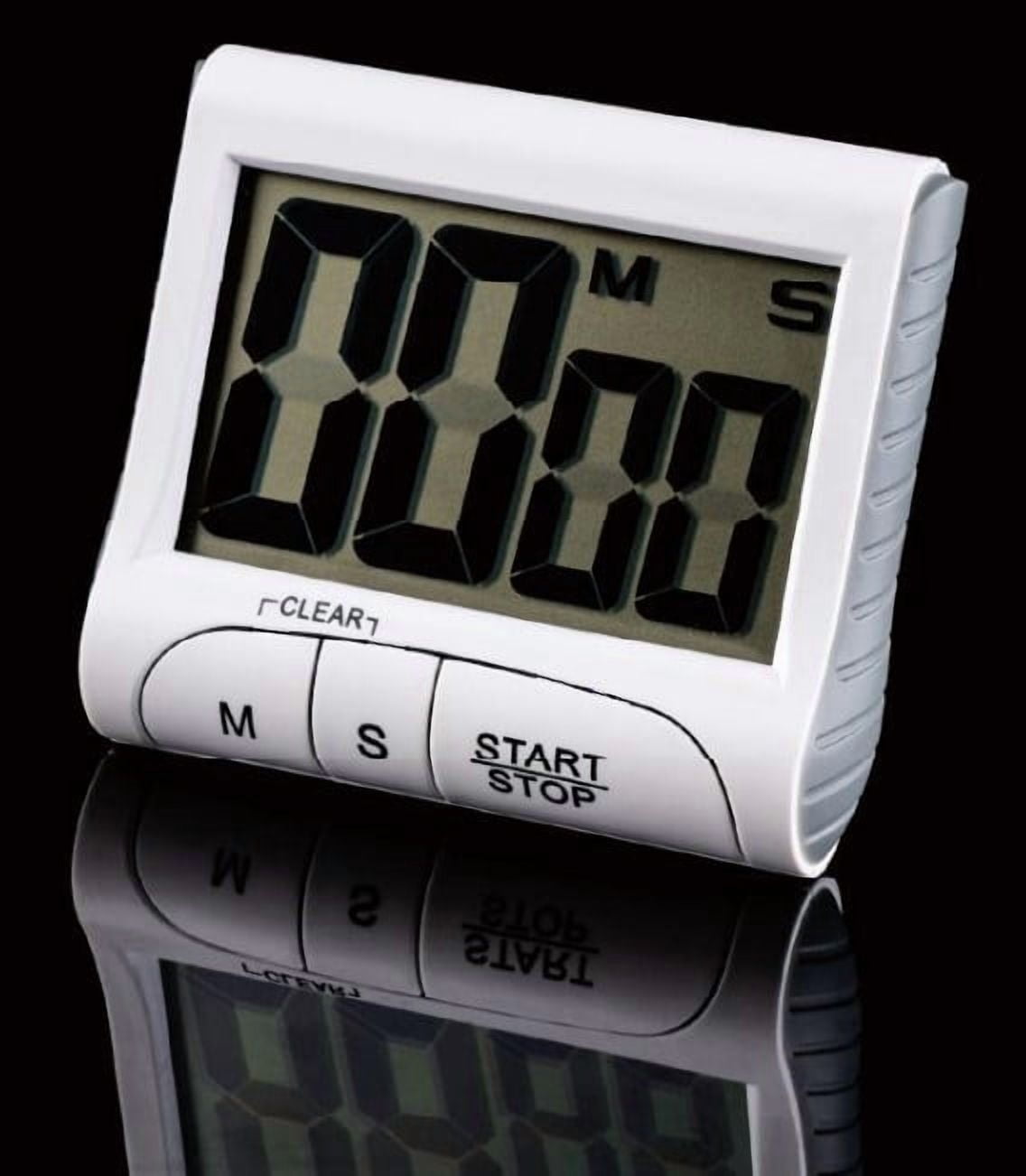 Sino Digital kitchen timer, Loud Alarm, Countdown, Big LCD Display ...