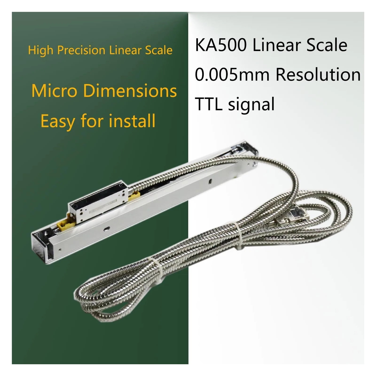 Sino KA500 5umTTL Slim Linear Glass Scale Ruler KA-500 Thin Small Digital DRO Scale 70 120 170 ...