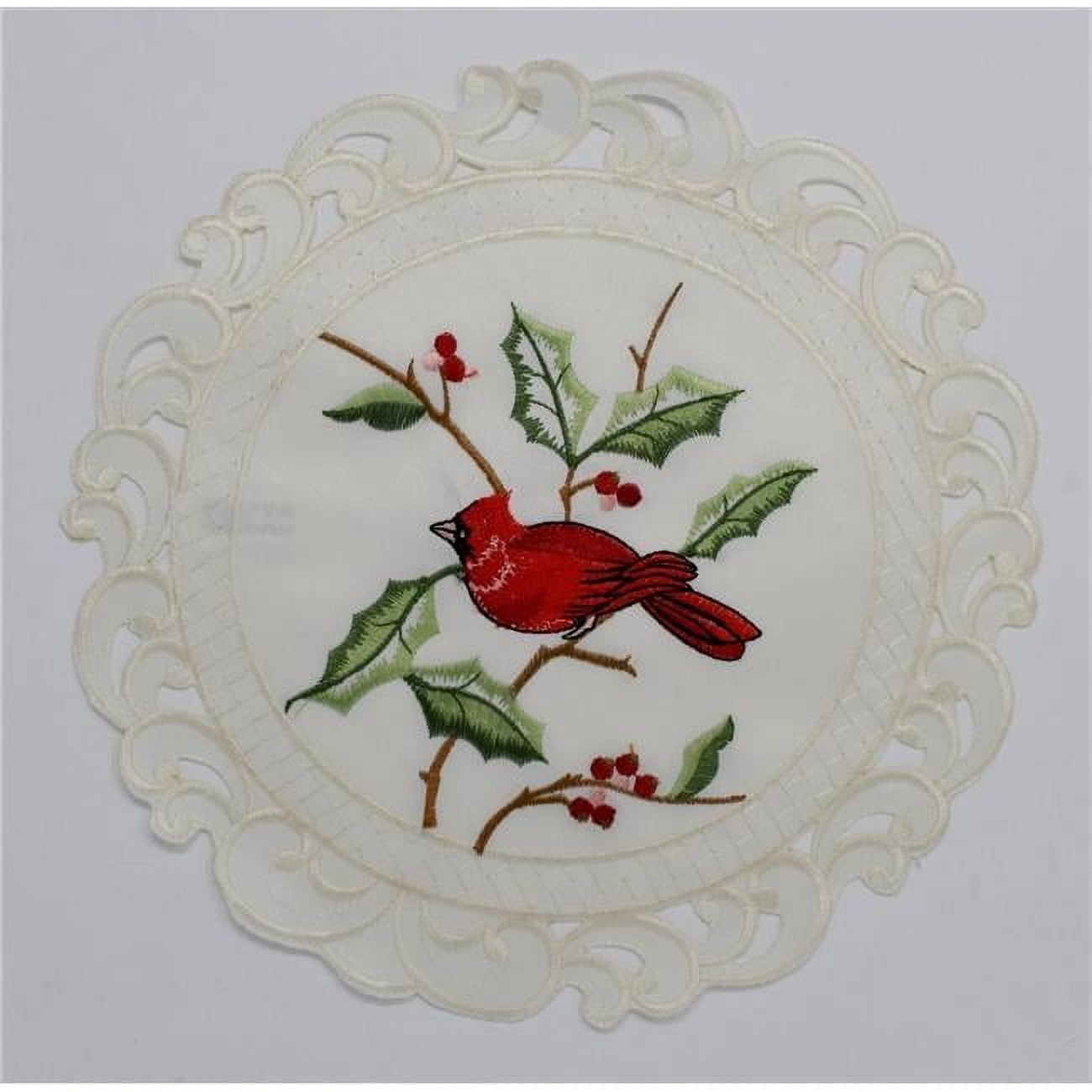 Sinobrite H9368-012 12 in. Cardinal on Holy Doily - Walmart.com