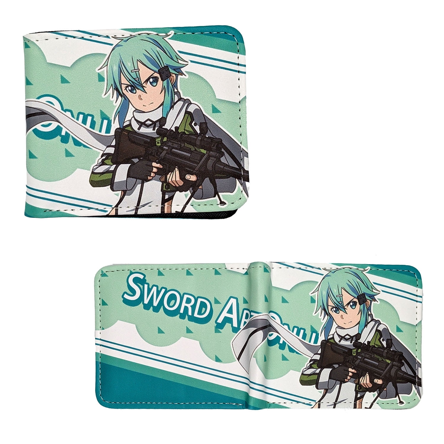 Sinon Style A - Sword Art Online 4x5" Bi-Fold Wallet - Walmart.com