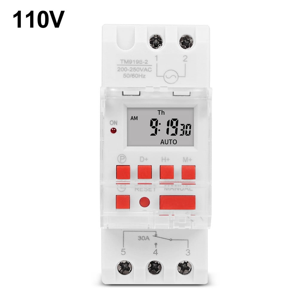 Sinotimer 30A High Load 85-265VAC 7 Days Digital Programmable Timer ...