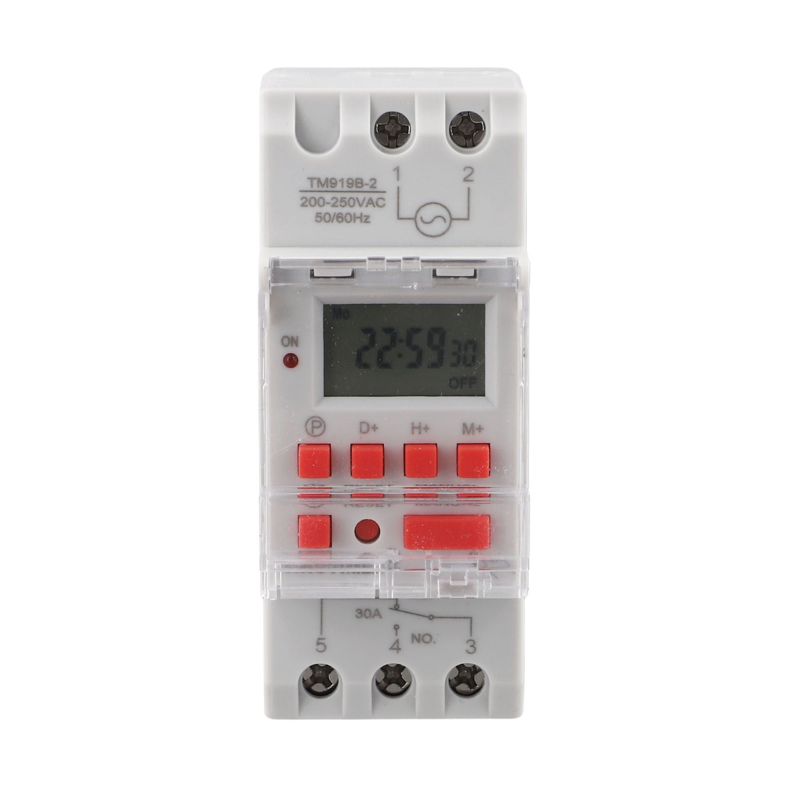 Sinotimer Digital Timer Switch 30A High Load 85265VAC, 7 Days/24 Hour ...