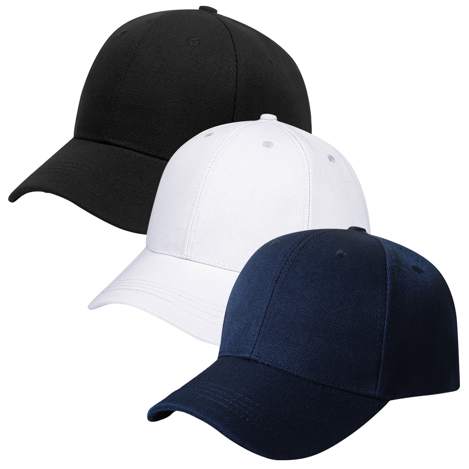 Sinpiling Mens & Womens Canvas Baseball Cap 3 Pack Unisex Lightweight ...