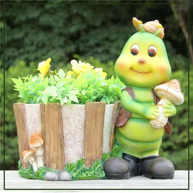 Sintechno Caterpillar Flower Pot, Green - Walmart.com