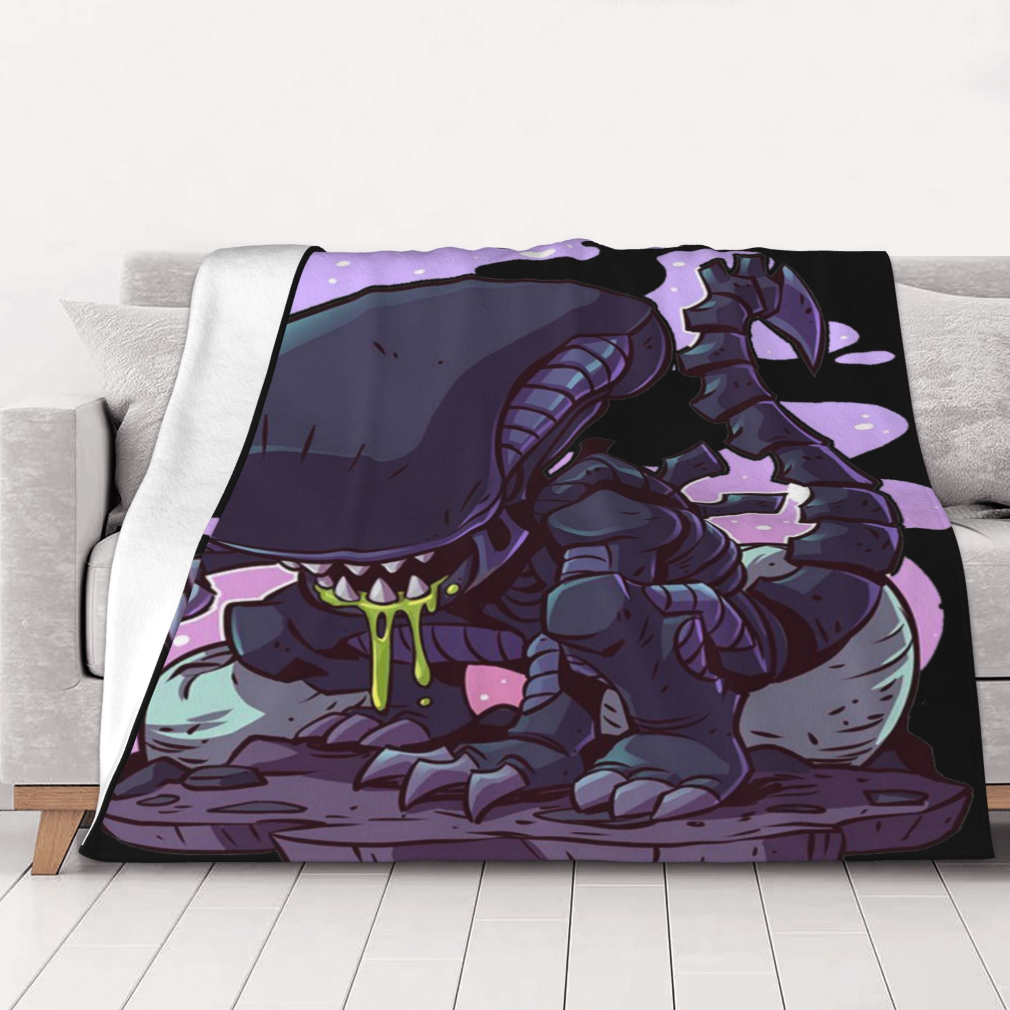 Sintee Alien Xenomorph Blanket Throw Bedding Room Decor Flannel ...