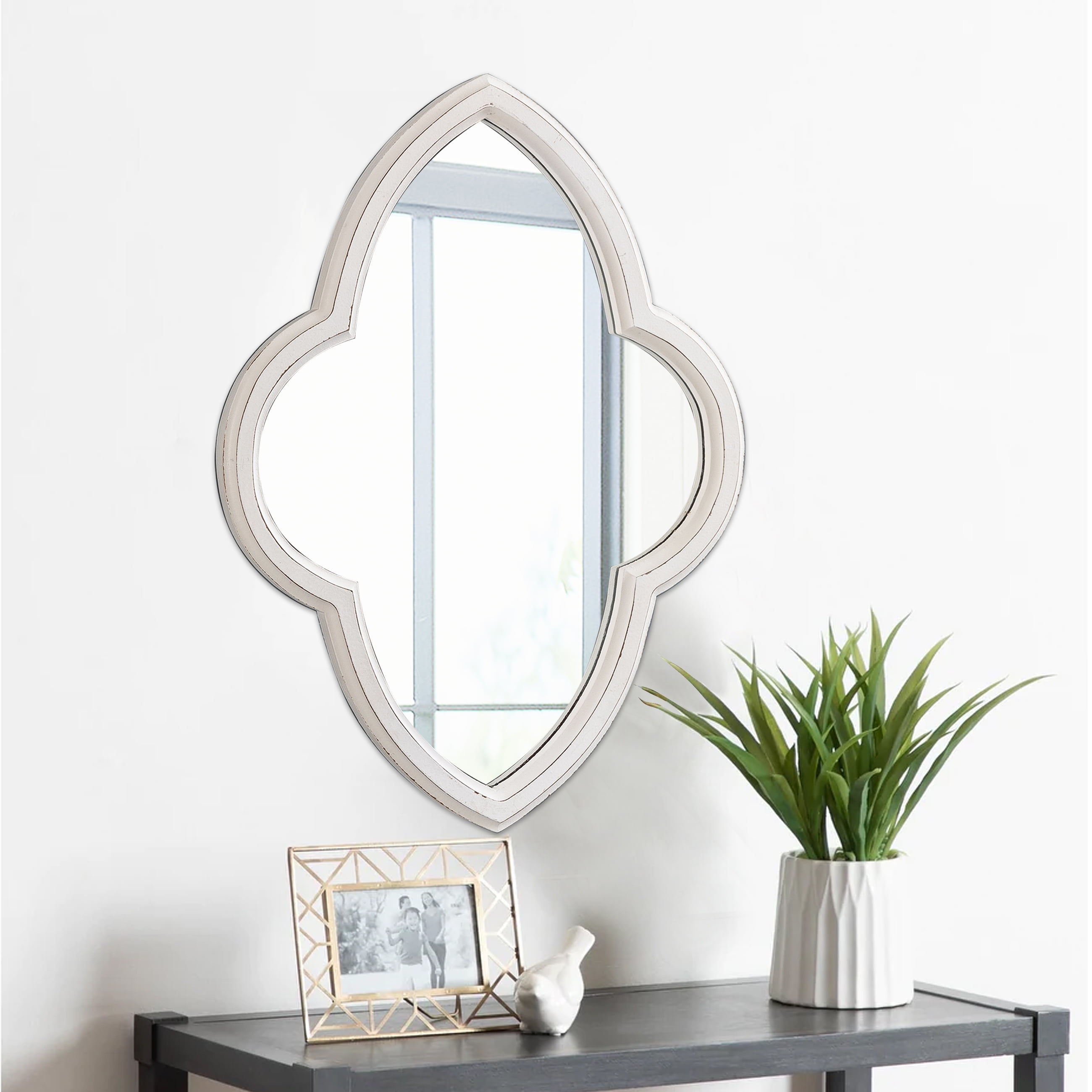 Sintosin Boho Eye Mirrors for Wall Decor 18" x 24", Hanging Distressed ...