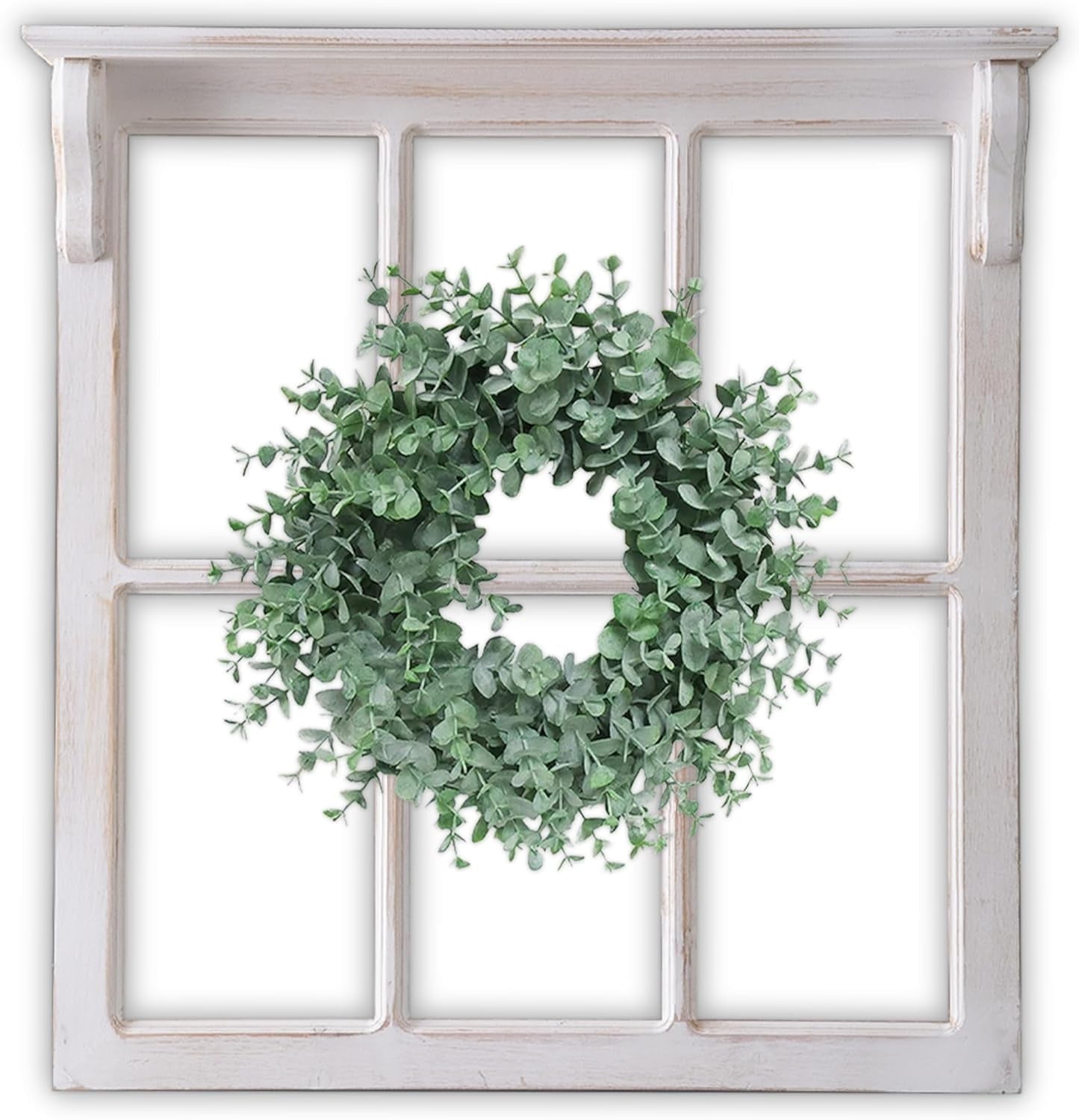 Sintosin Farmhouse Window Frames Wall Decor 29 x 30 inch, Hanging ...