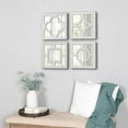 Sintosin Farmhouse White Window Pane Mirror Squares 12" x 12", Rustic ...