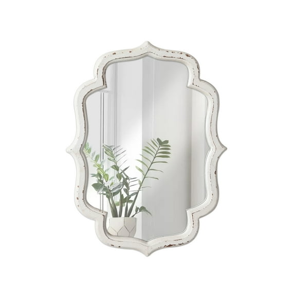 Distressed White Mirror