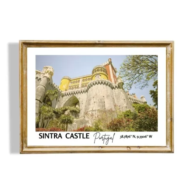 Sintra Castle Travel Poster, Sintra Wall Art, Sintra Photo, Europe ...