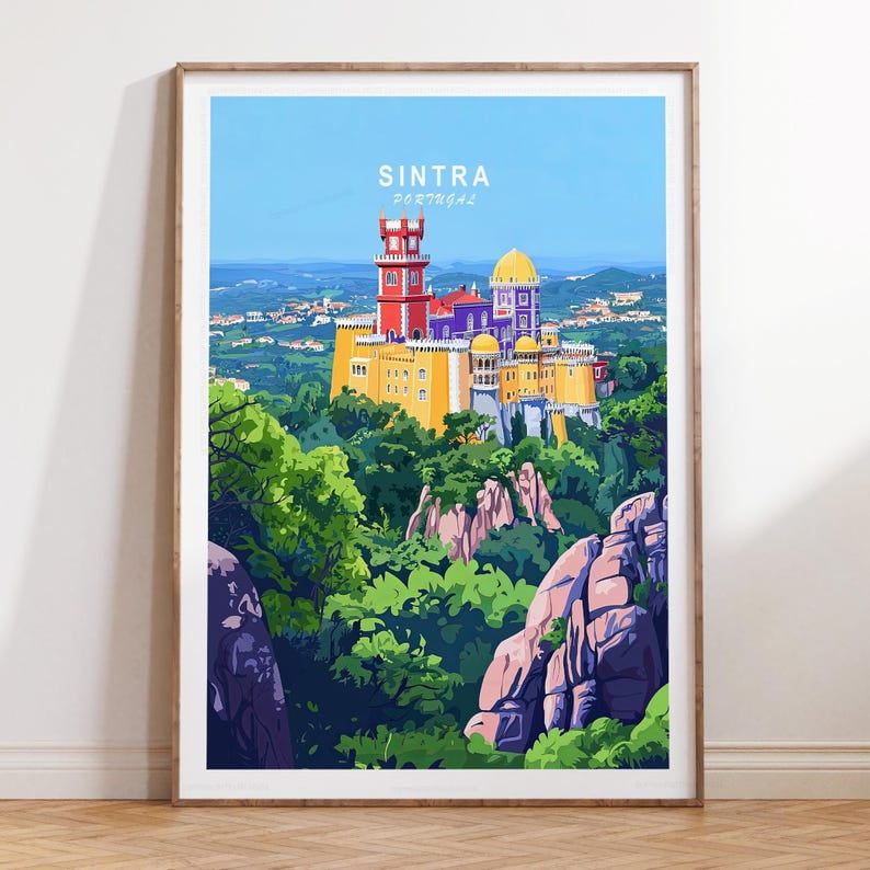 Sintra Print Sintra Portugal Poster Portugal Wall Art Minimalist Poster ...