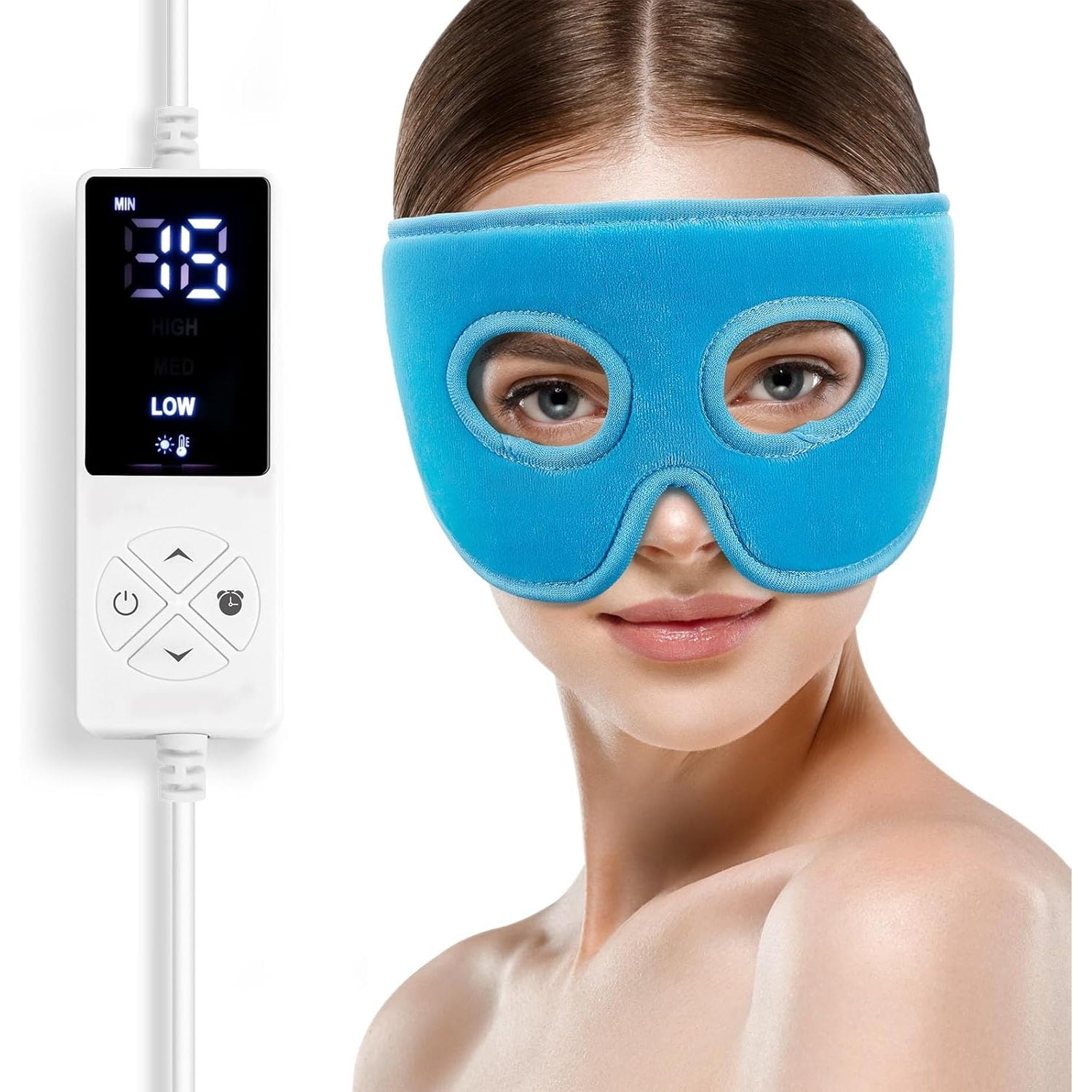 Sinus Relief Mask Moist Heat with 3 Temp and 5 Timing Settings, Ex ...