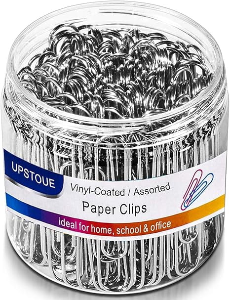 Sinvic Jumbo Paper Clips, 100 Pack, Large 2 Inch, Smooth Vinyl Coating ...