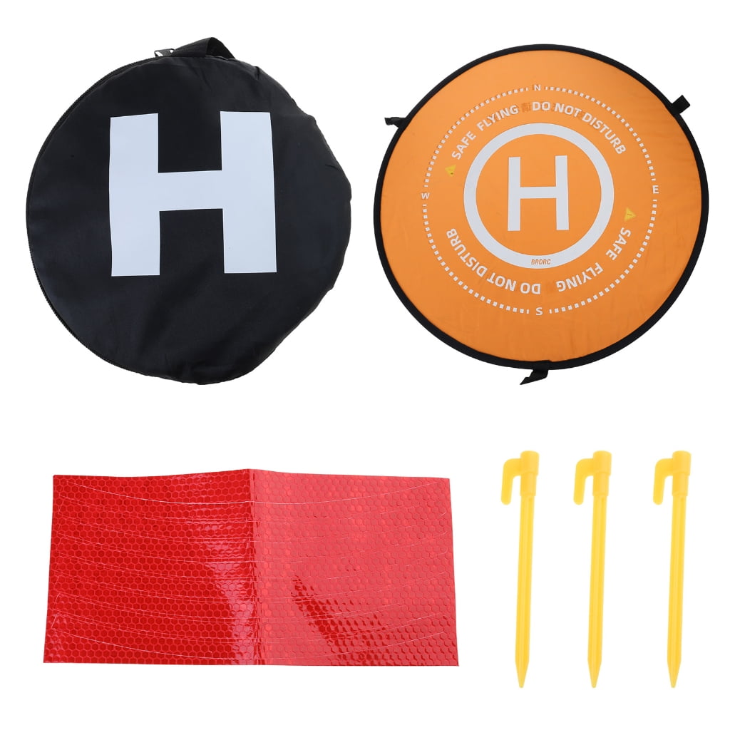 Sinyiin 1 Set UAV Landing Gear 55cm/75cm Pad with Secure Fixation Pegs, Storage Drawstring Bag ...