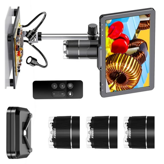 Sinyiin 10.1inch Digital Microscope 2500X Zoom 2MP Electronic ...