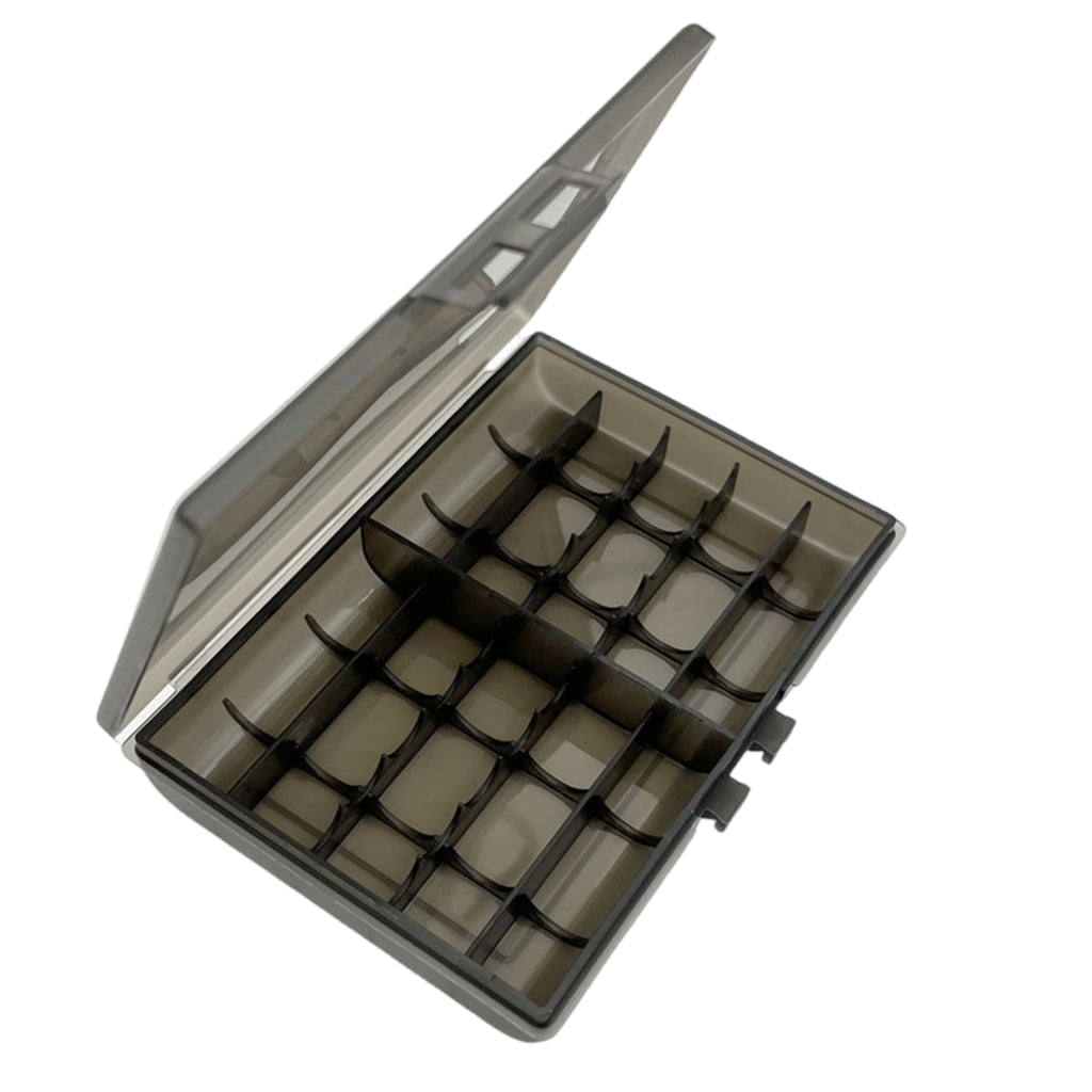 Sinyiin 10 Grid AA Plastic Battery Holder Case AA Batteries Storage Box ...