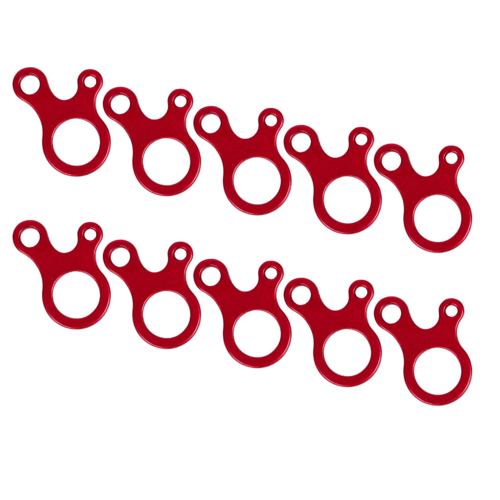 Sinyiin 10 Pcs Tent Rope Buckle Tent Fastener Tensioner Guyline Cord ...