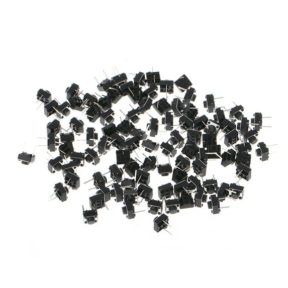 Sinyiin 100 Pcs 6x6x5mm 2 Pin Micro Momentary Push Button Tactile ...