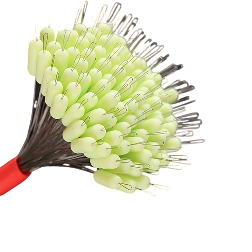 Sinyiin 100pcs Float Sinkers Stop Oval Fishing Peg Bobber Stopper Space ...