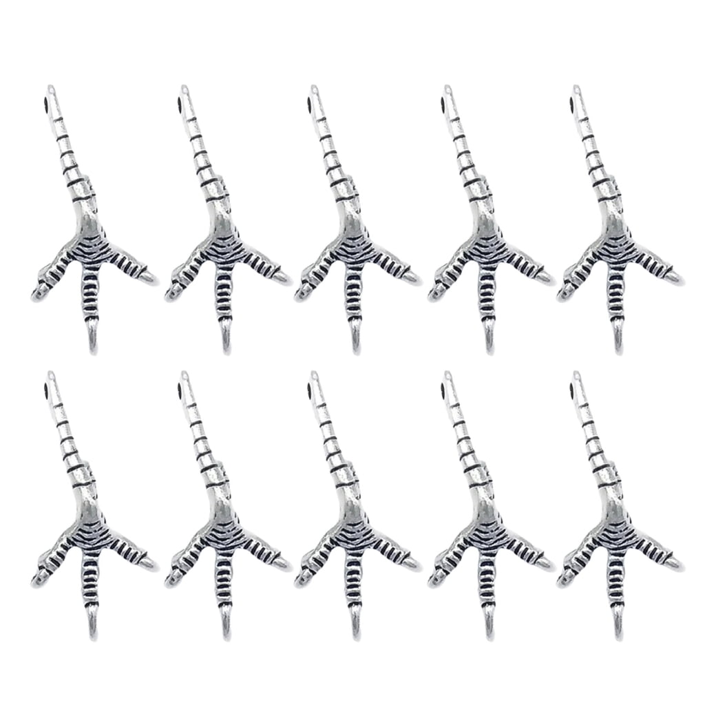 Sinyiin 10PCS Antique Bird Claw Pendant Bird Claw Necklace Pendant ...
