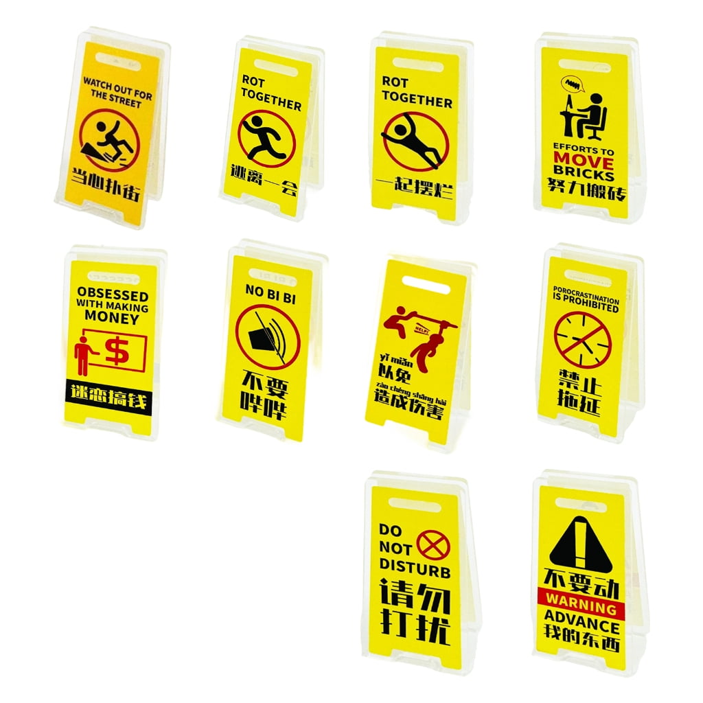 Sinyiin 10Pcs Funny Note Memo Note Clip Acrylic Paper Clamp for ...