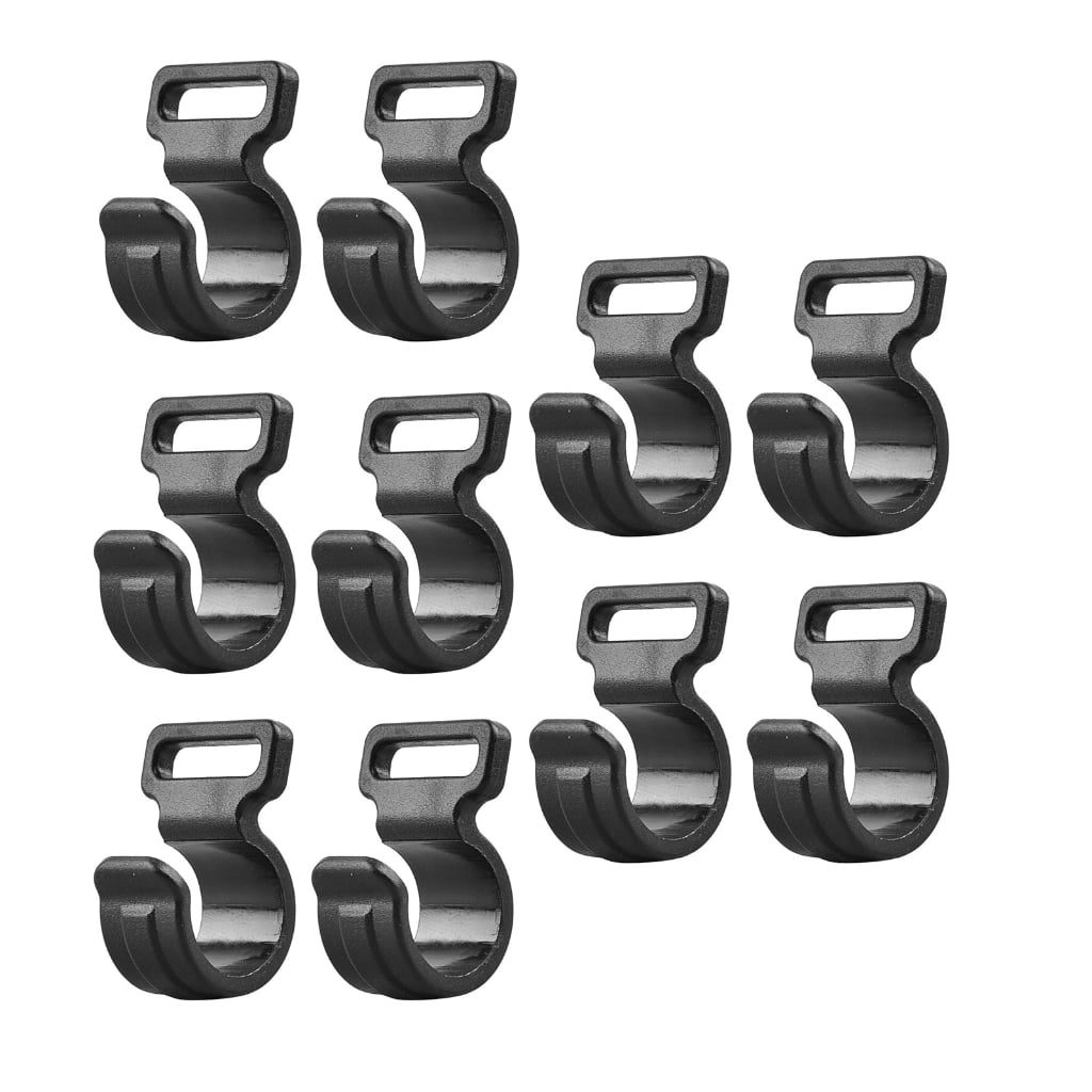 Sinyiin 10Pcs/set Tent Poles Clip to Fix Tent Cover Tent Camping Awning ...