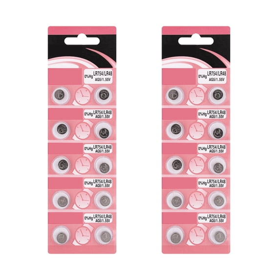 Sinyiin 10pc/20pc Stable Voltage AG5 LR754 Button Batteries For Various ...