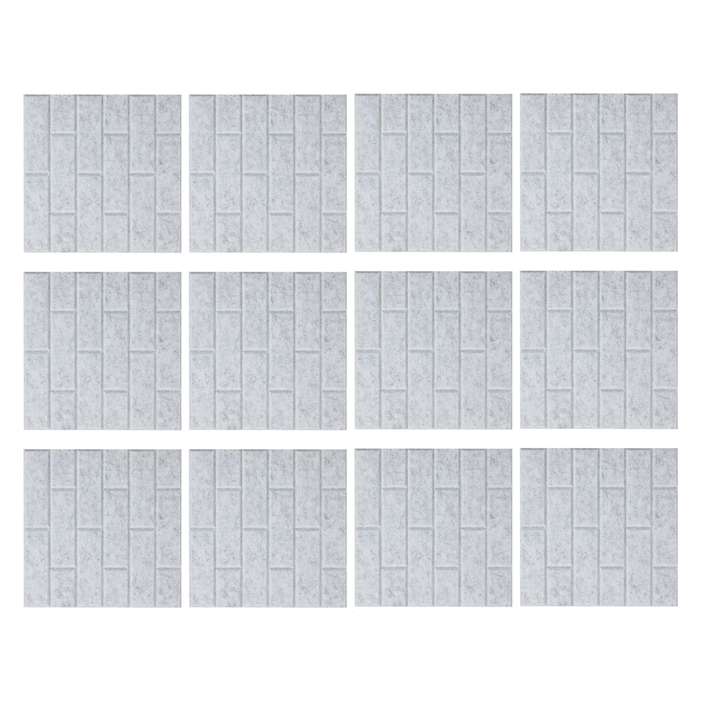 Sinyiin 12Pcs Brick Pattern Noise Canceling Brick Panels Sound ...