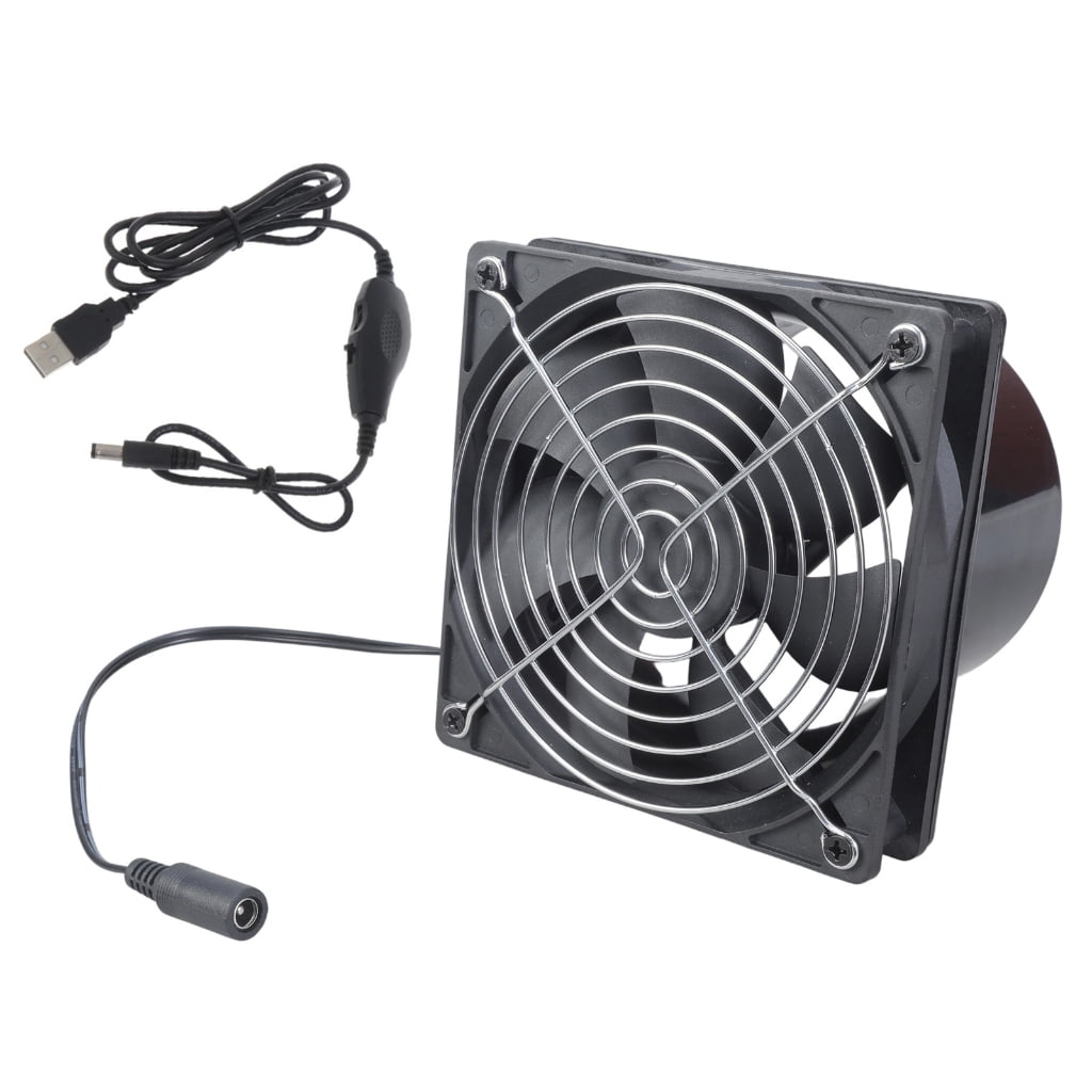 Sinyiin 12cm 5V Exhaust Fan Quiet Duct Extractor Fan Ventilation ...